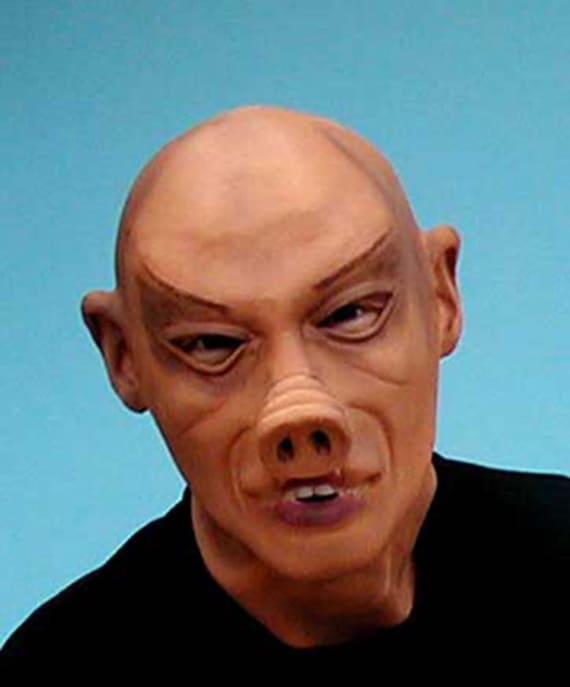 Pig Mask Pigman Foam Latex Mask Cosplay Halloween Masks Made - Etsy