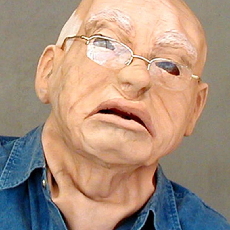 Realistic Old Man Mask - Etsy