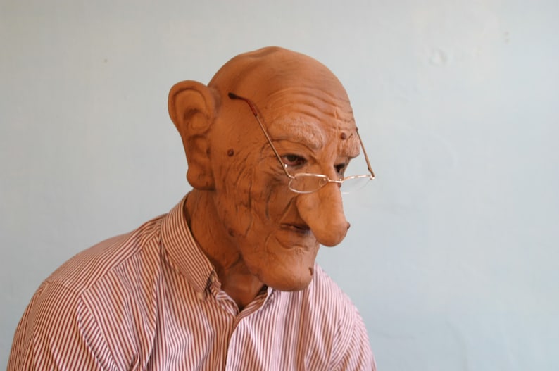 Oldman Mask Alfred Grandpa Realistic Foam Latex Cosplay Halloween Masks ...