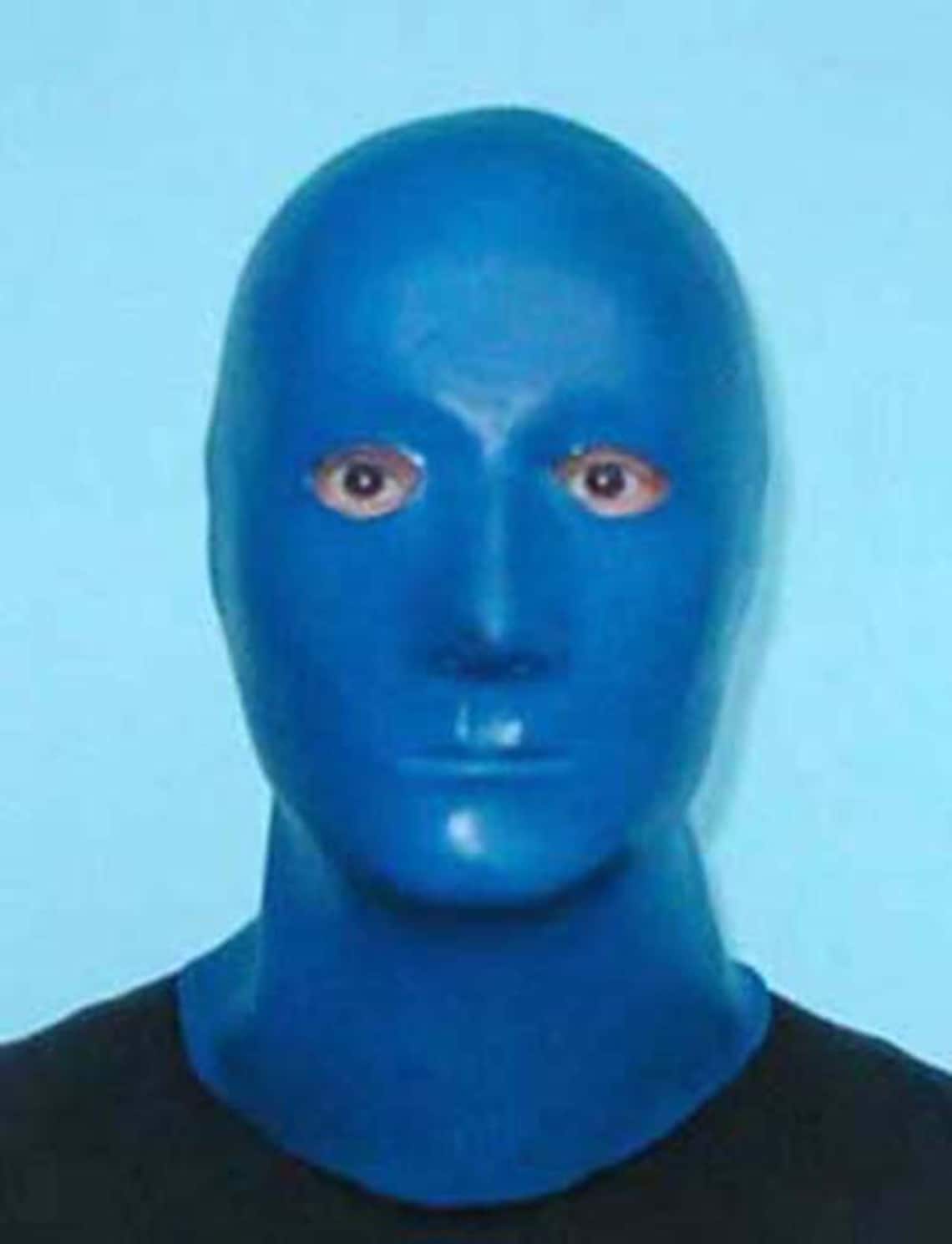 Blueman Foam Latex Mask Blue Man Masks Cosplay Halloween Masks Made in ...