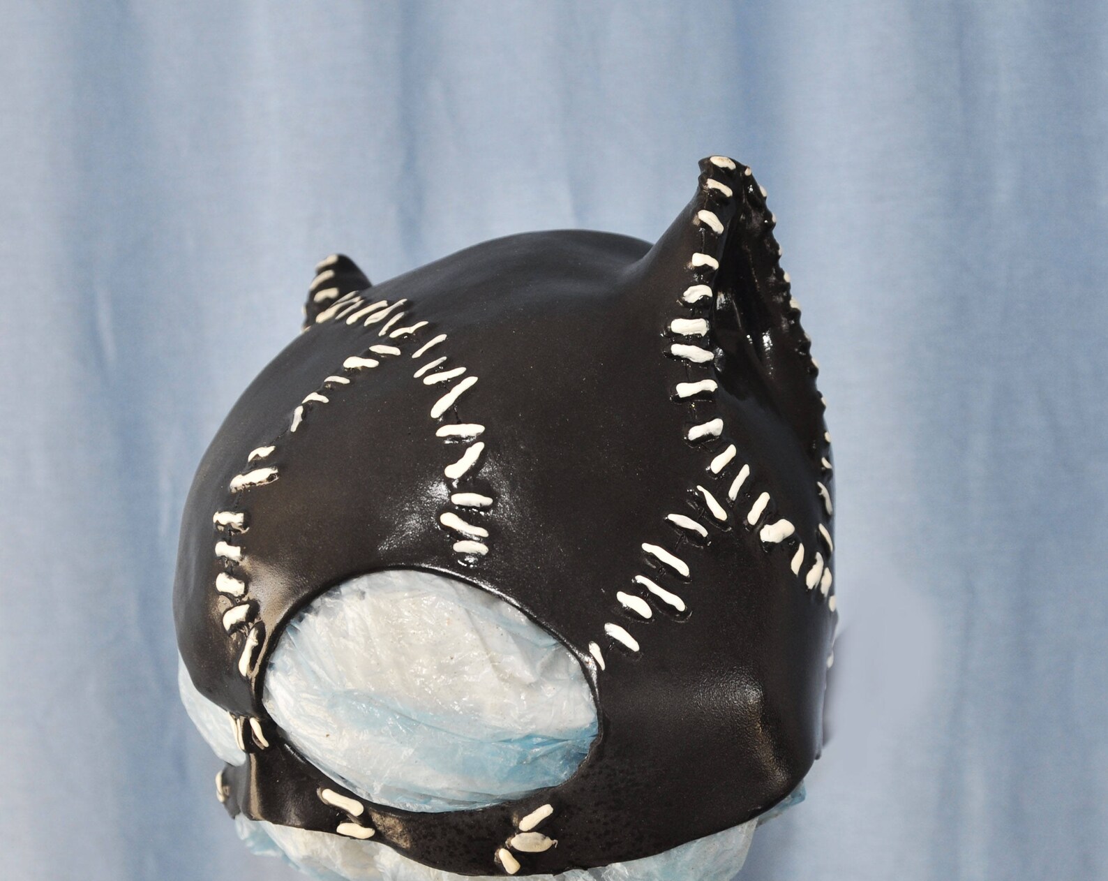 Catwoman Hood Meow Cat Woman Short Hood Foam Latex Mask Cosplay ...