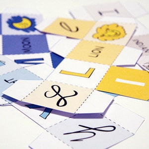 English Alphabet Cubes, Printable PDF Toy - DIY Craft Kit, Paper Toy ...