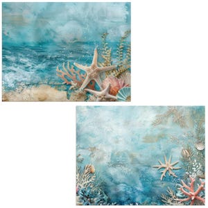 Coastal Digital Paper Pack: Ocean Scrapbook & Journal (digital Download ...