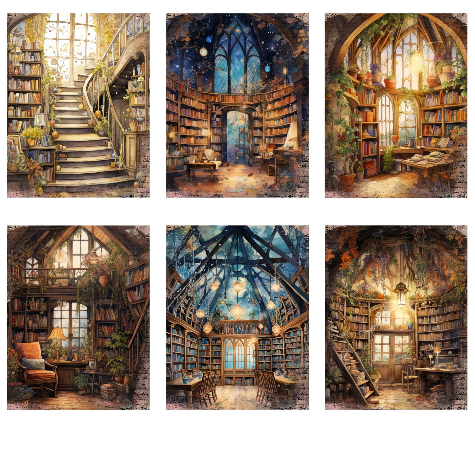 Ye Olde Book Shoppe 18 Printable Papers for Junk Journals - Etsy UK
