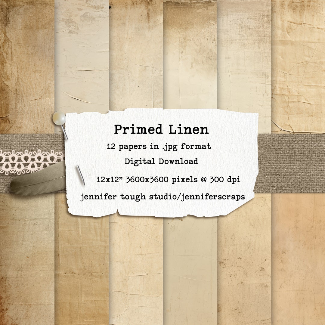 Linen Texture Digital Paper Pack: 12x12 Scrapbook Pages (digital ...