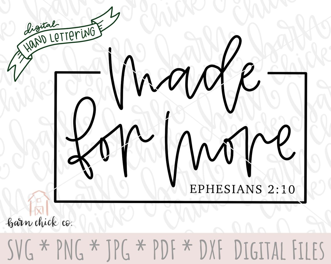 Christian SVG made for More Hand Lettered SVG - Etsy