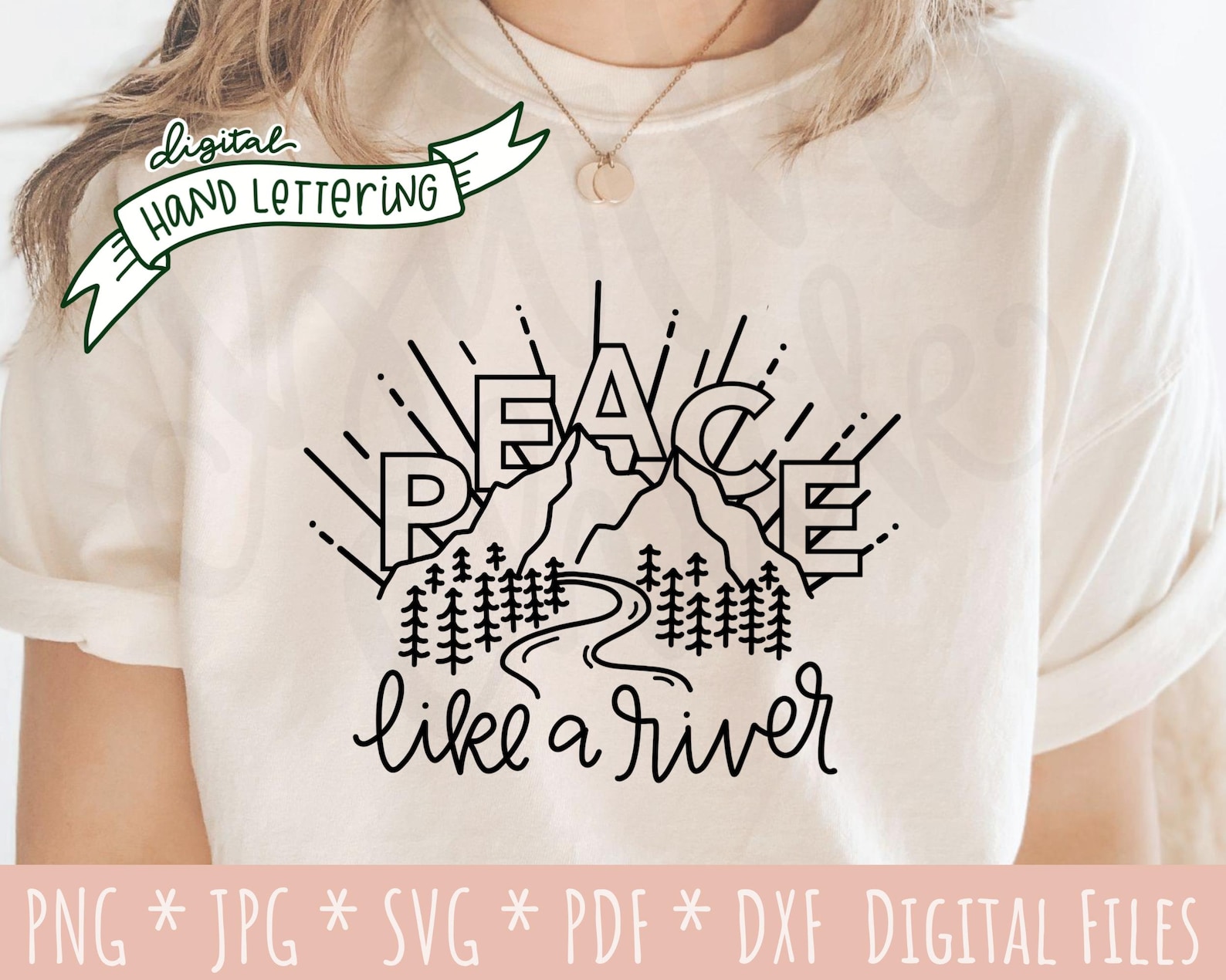 Peace Like a River SVG Hand Lettered | It is Well With My Soul ...