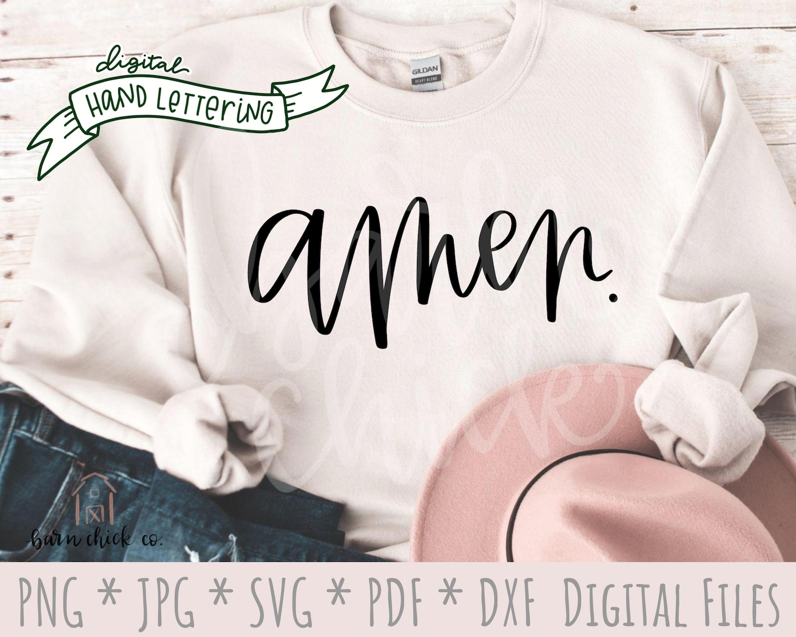 Amen SVG Hand Lettered Christian SVG PNG Faith Religious - Etsy