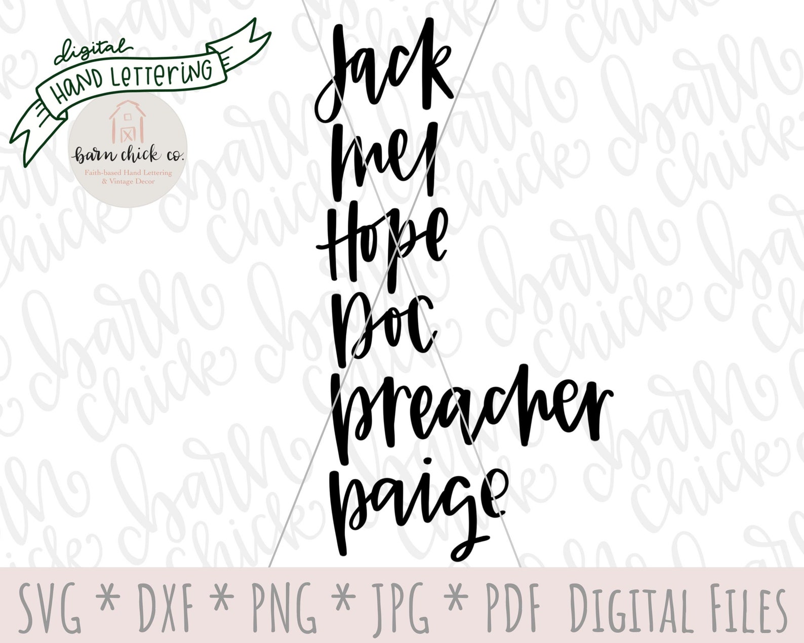 Virgin River SVG or PNG Hand Lettered Jack and Mel - Etsy