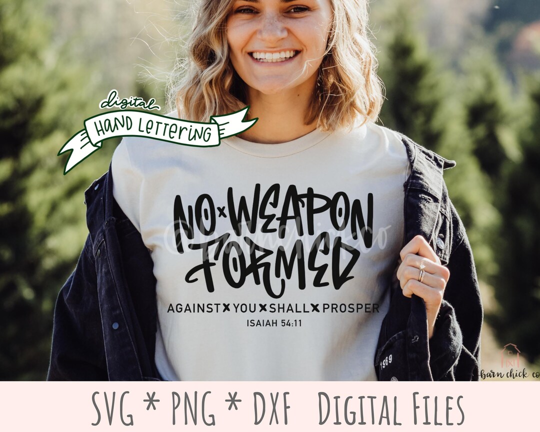 Hand-lettered Christian SVG | Graffiti Bible Verse, Isaiah 54:11 ...