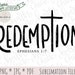 Redemption Cross PNG | Hand Lettered Bible Verse (digital Download) - Etsy