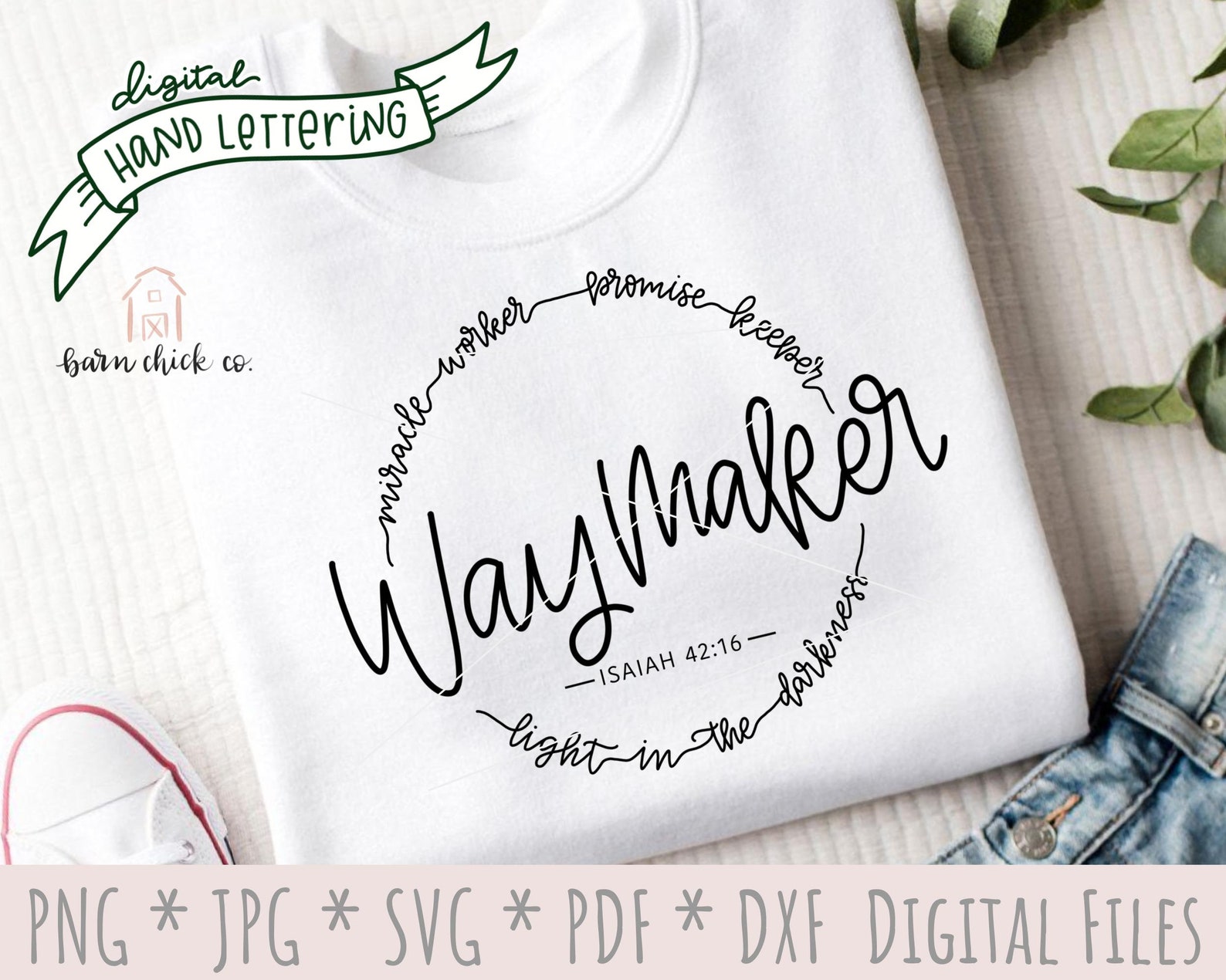 Waymaker SVG Hand Lettered Christian Scripture Way Maker - Etsy