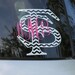 Monogram Chevron FSU Vinyl Decal - Etsy