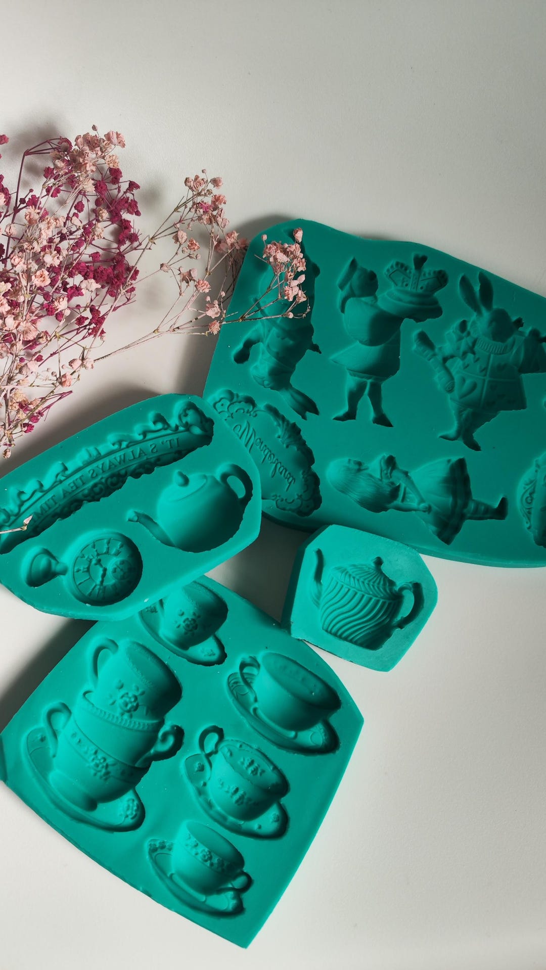 Silicone Mold Cup of Tea Set Alice in Wondarland - Etsy