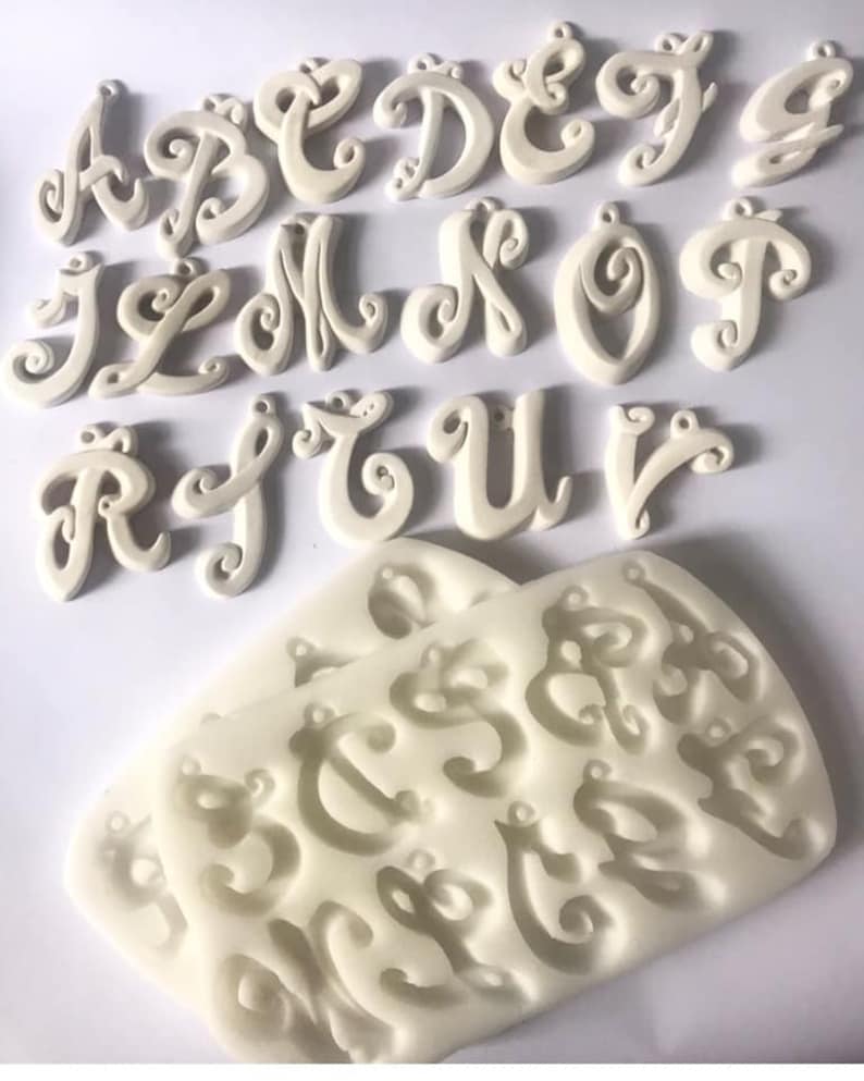 Silicon Mold Alphabet Letters - Etsy