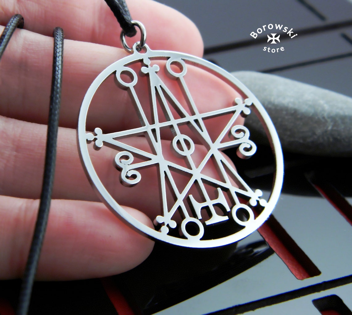 Astaroth Sigil pendant Stainless steel-Seal Sigil of | Etsy