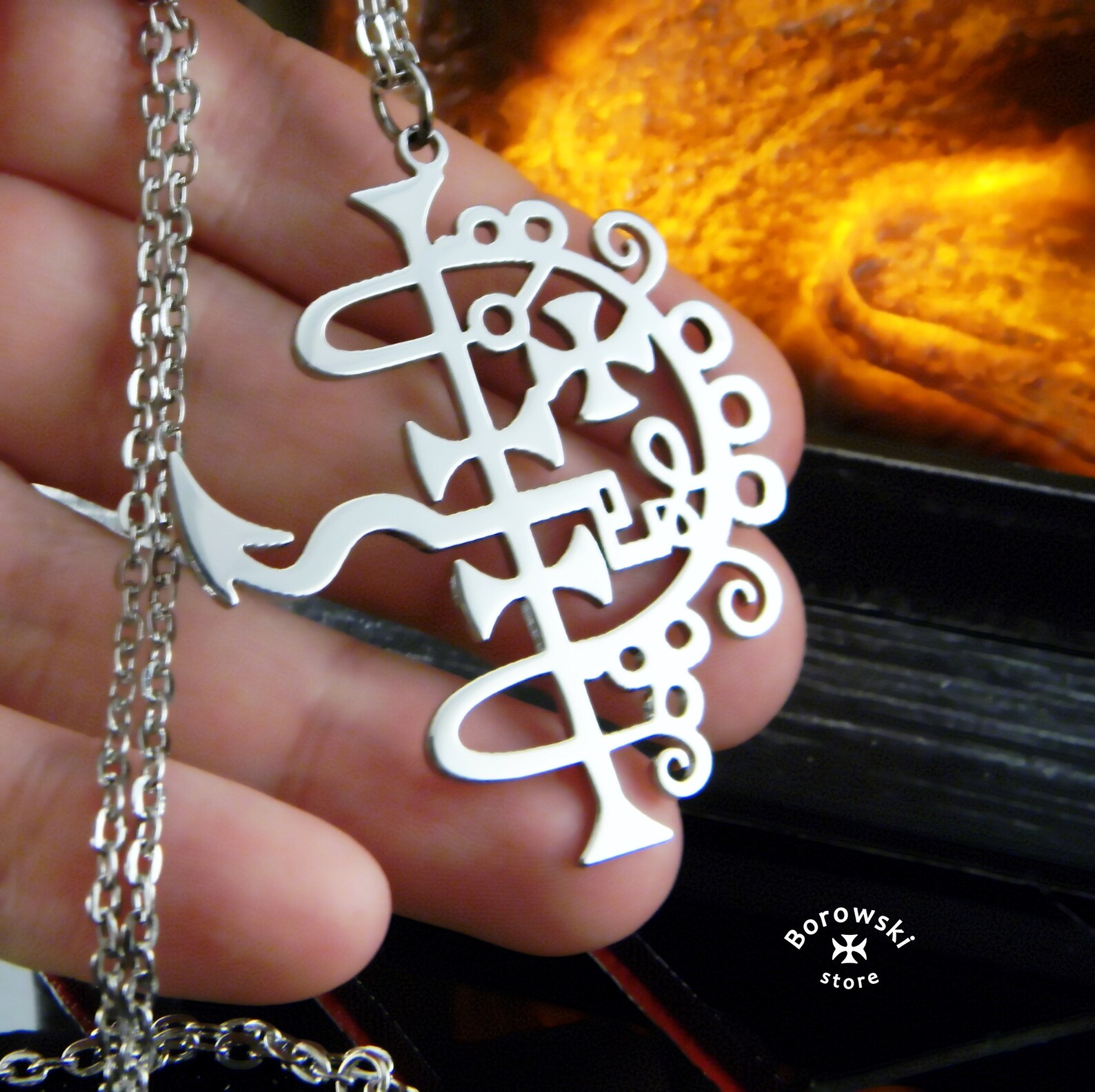 Asmodeus Sigil pendant-Goetia Asmodeusl-Demon Sign-Demonic | Etsy