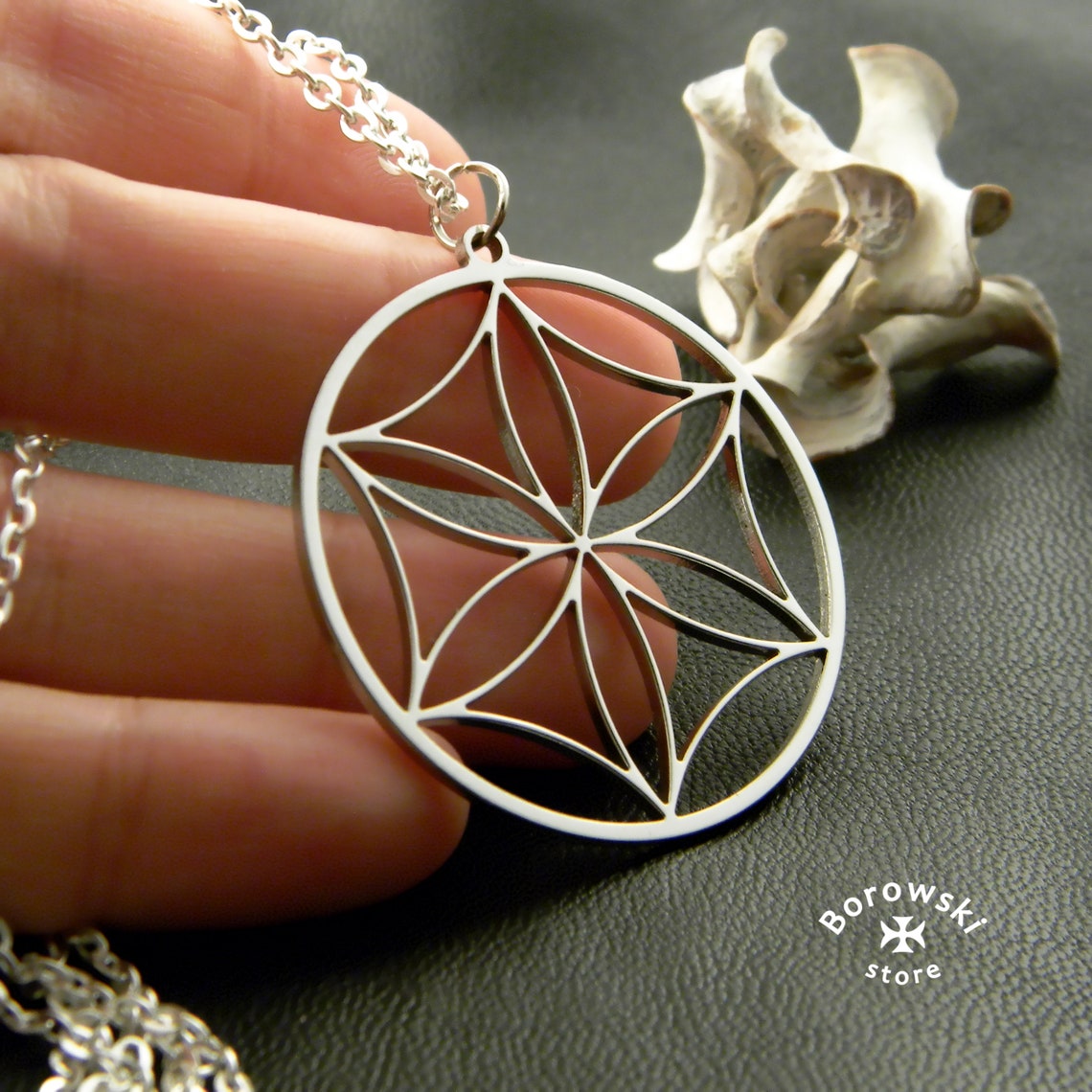 Aphrodite's Flower pendant-Aphrodite symbol-stainless | Etsy