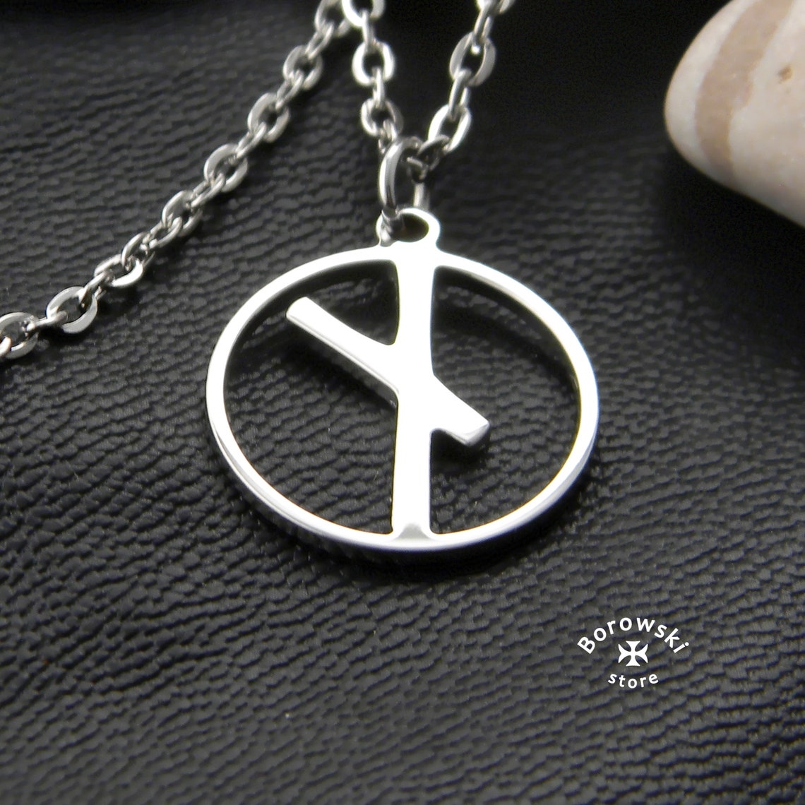 Naudiz rune pendant-Viking symbol-Stainless steel-Viking | Etsy