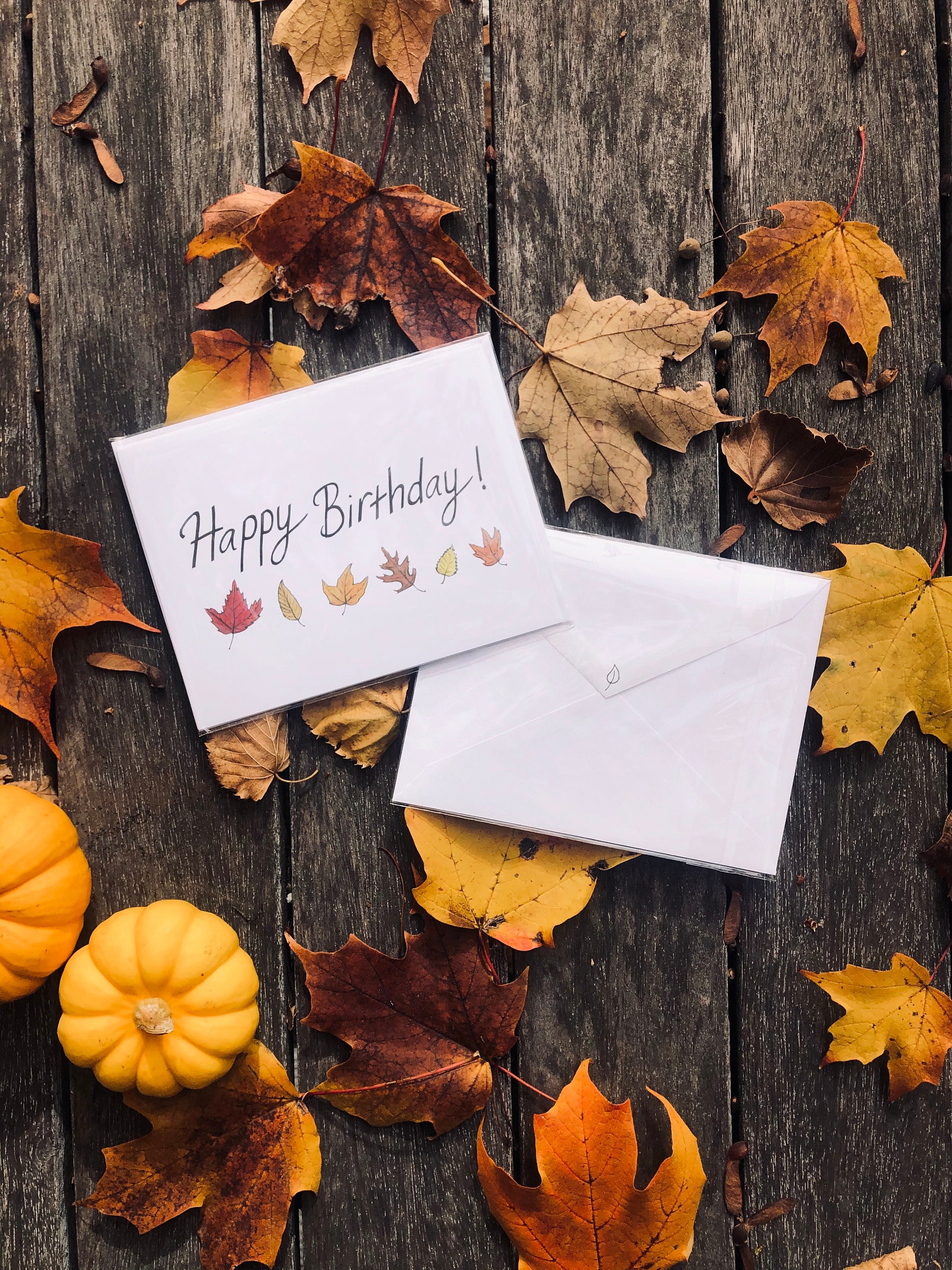 Happy Birthday Autumn Leaves