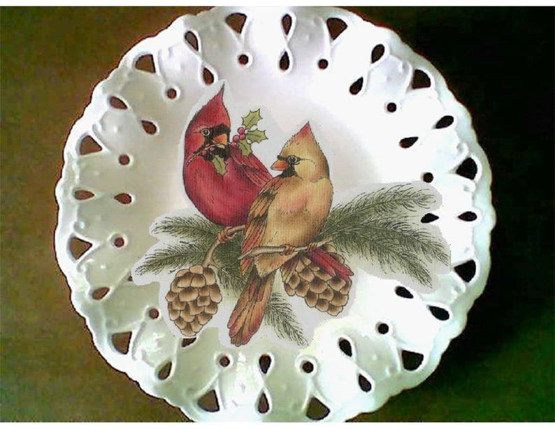 E PACKET Pen & Ink Oil Rouging - Cardinals Painting Pattern, Art Kit ...