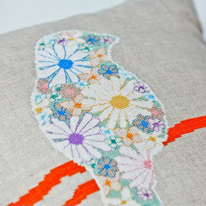 Floral Finch Cross Stitch Pdf Pattern for Download - Etsy