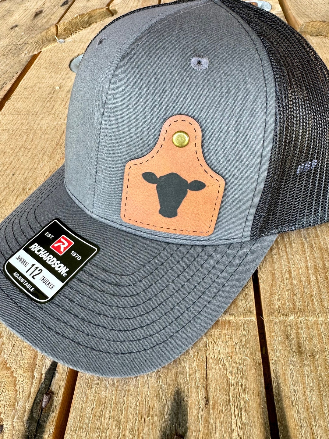 Engraved Cattle Tag Patch Trucker Hat for Cattlemen | Adjustable ...
