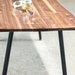 Walnut Dining Table Copper Accents Modern Industrial Kitchen, Meeting ...