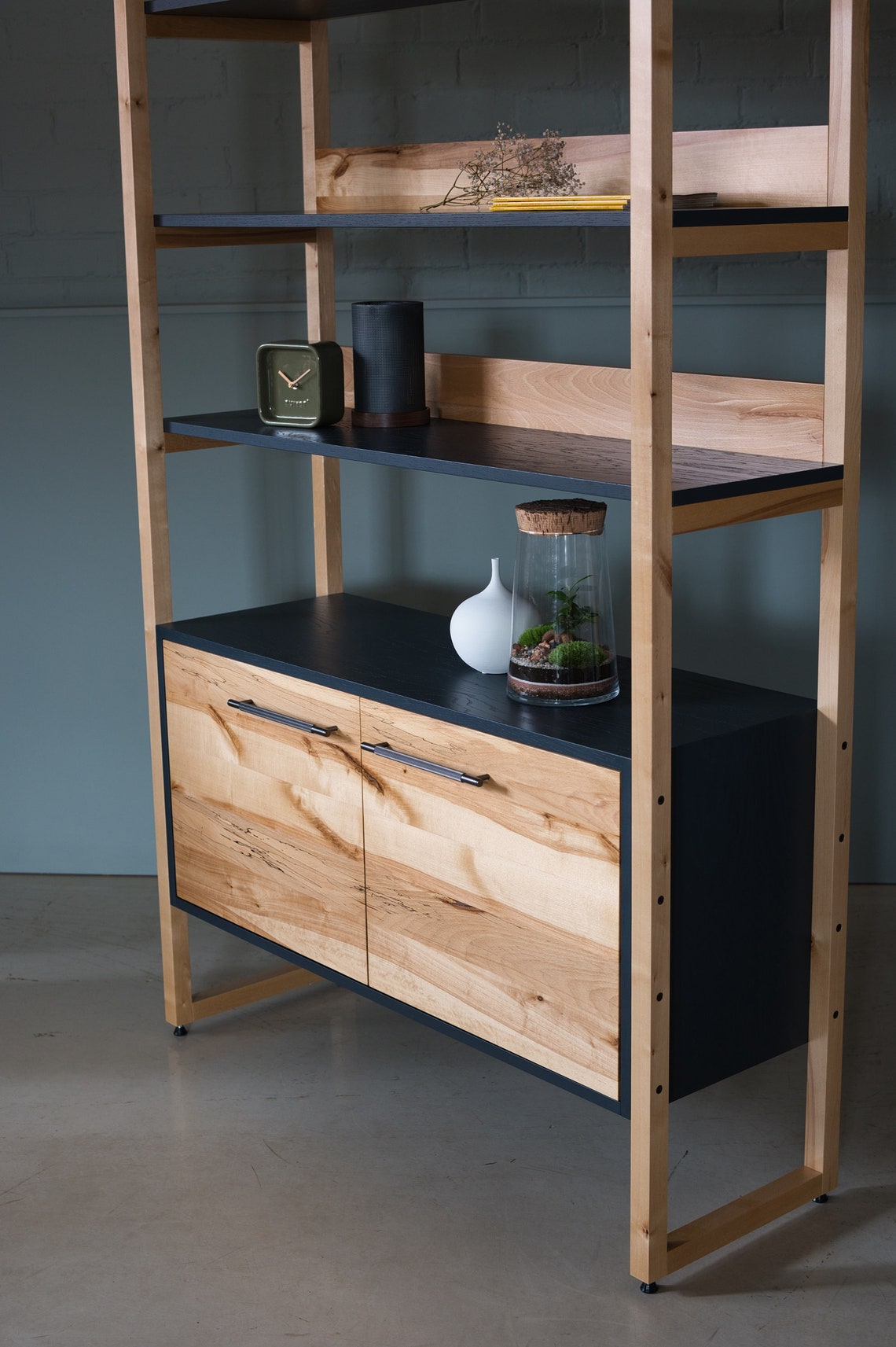 Ash Bookcase Ashbookshelf Timber Shelving Unit - Etsy
