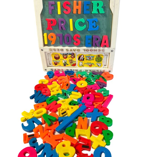 Vintage Fisher Price Magnet Letters - Etsy UK