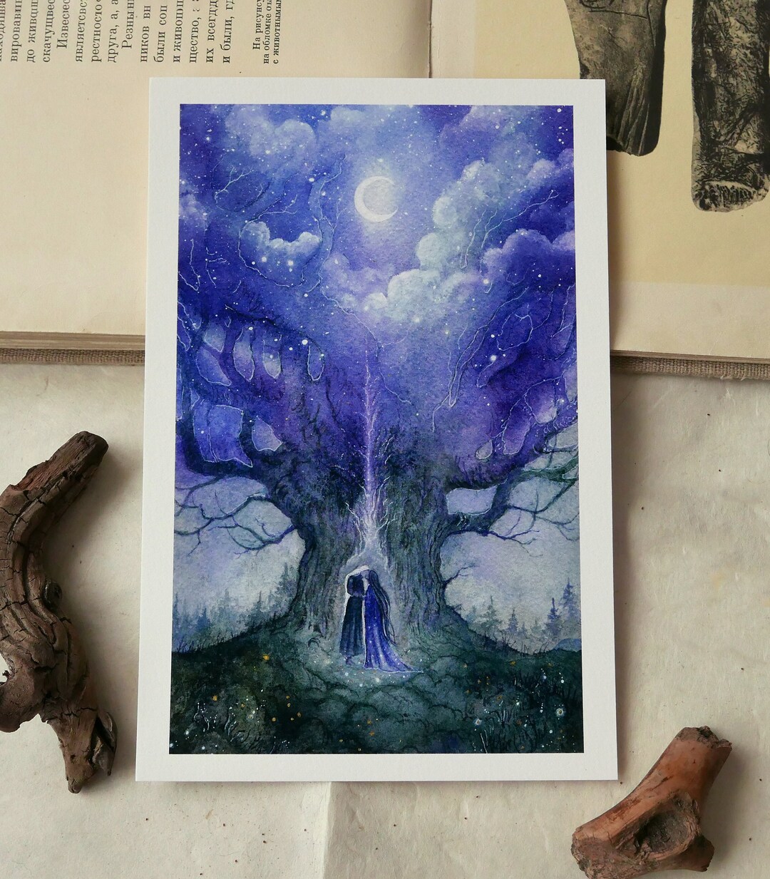 Thingol and Melian. Nan Elmoth - the Original Watercolor Painting - Etsy