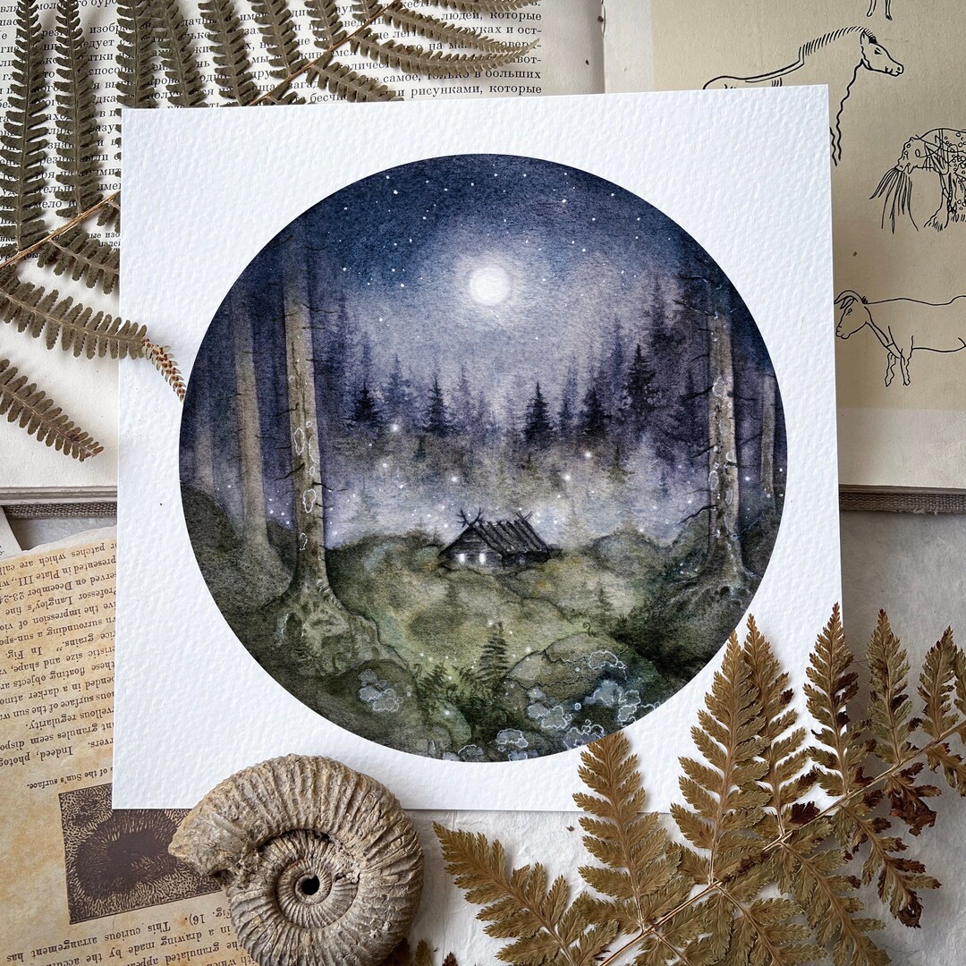 Safe Place Hand Embellished Fine Art Print - Etsy
