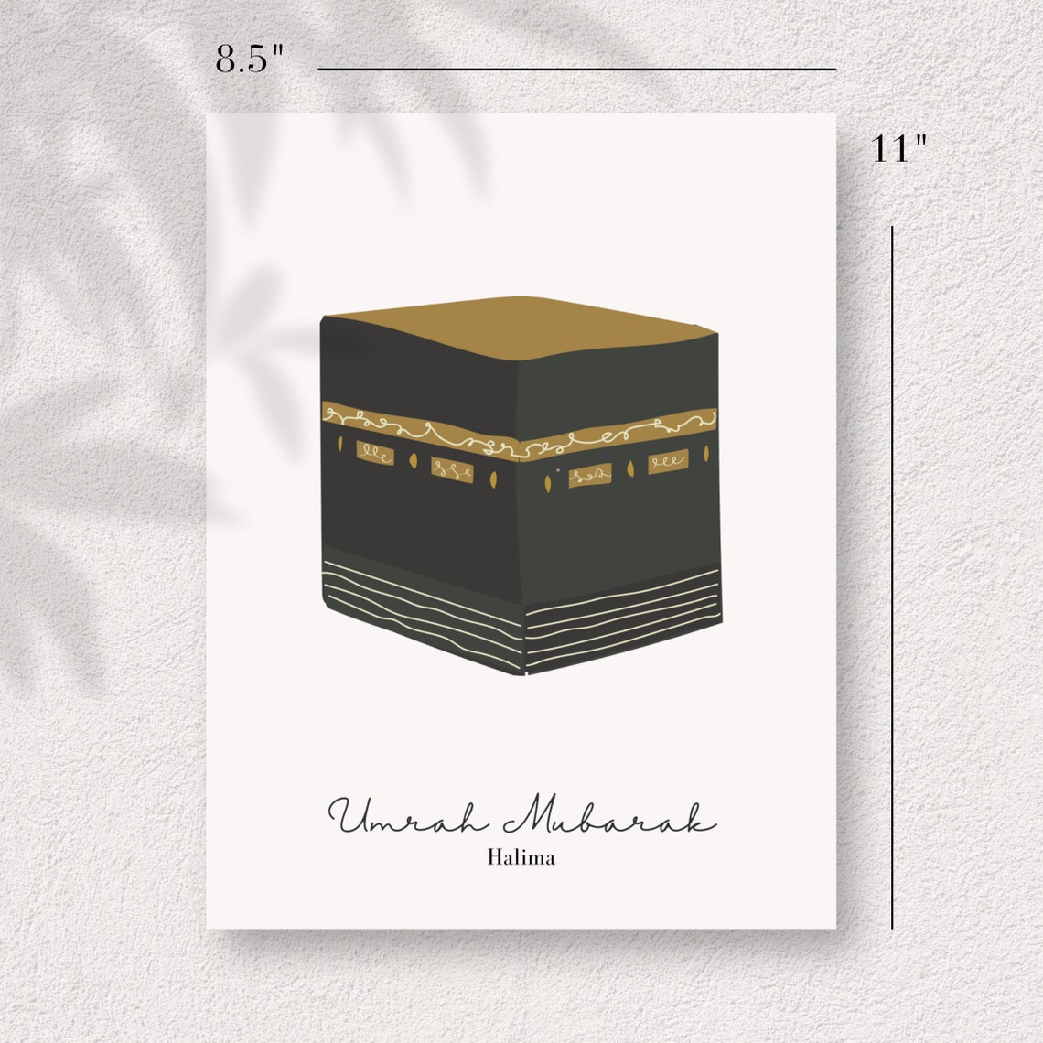 Umrah Mubarak Custom Printable Letter Sign Aesthetic Umrah Gift Canva ...