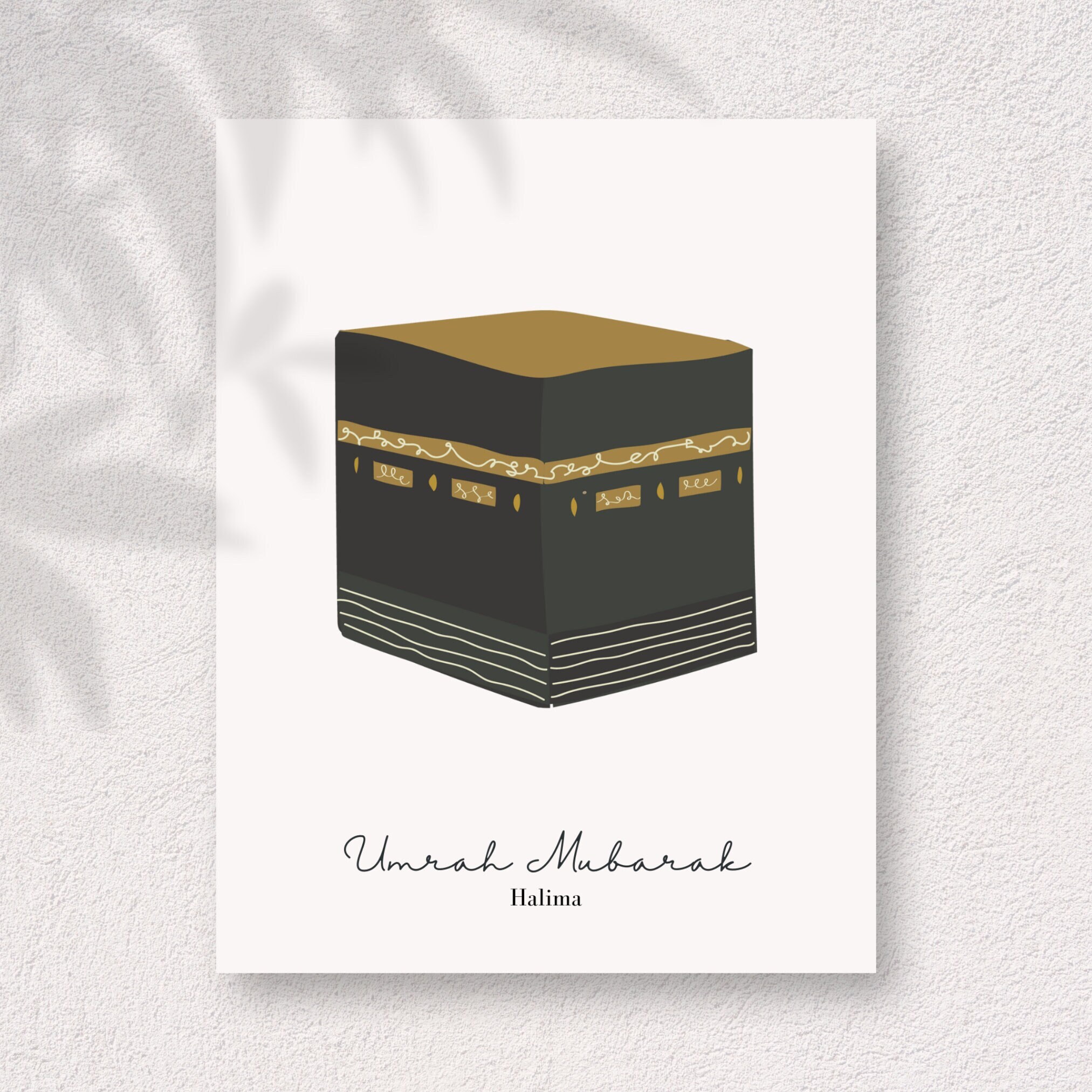 Umrah Mubarak Custom Printable Letter Sign Aesthetic Umrah Gift Canva ...
