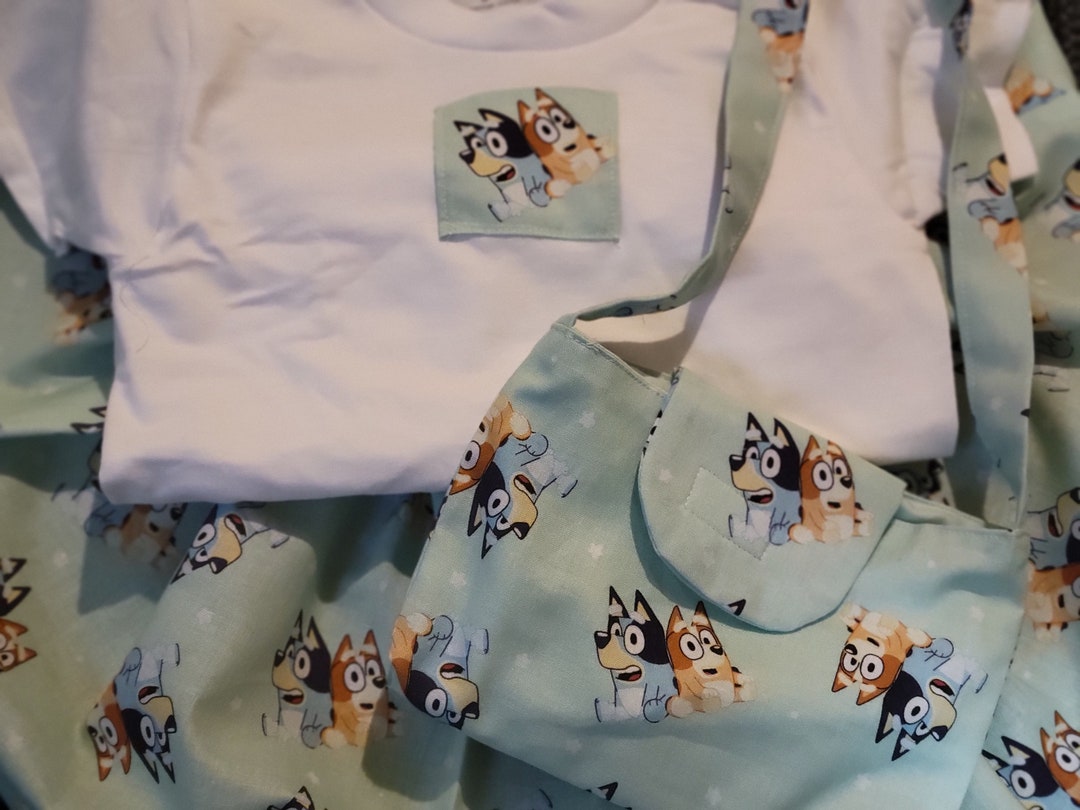 BLUEY Twirl Skirt Set & Matching Purse Size 6 - Etsy