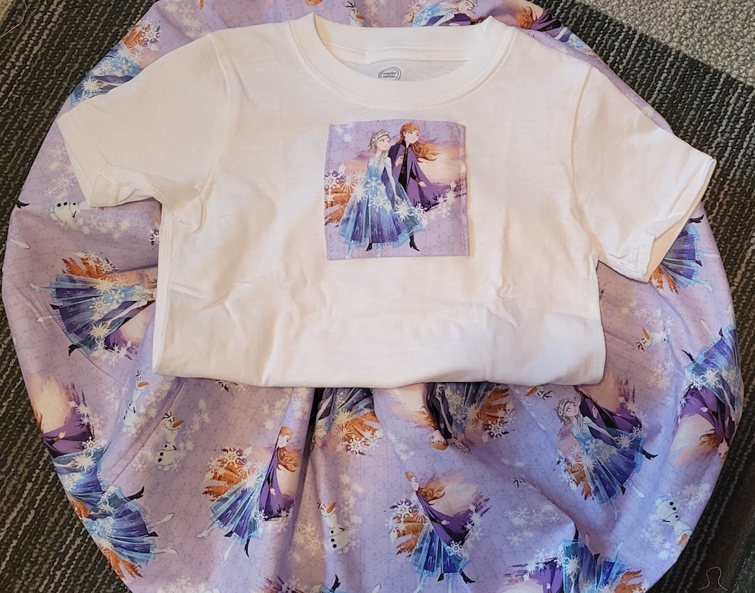 Disney Anna and Elsa Twirl Skirt Set Size 4/5 - Etsy