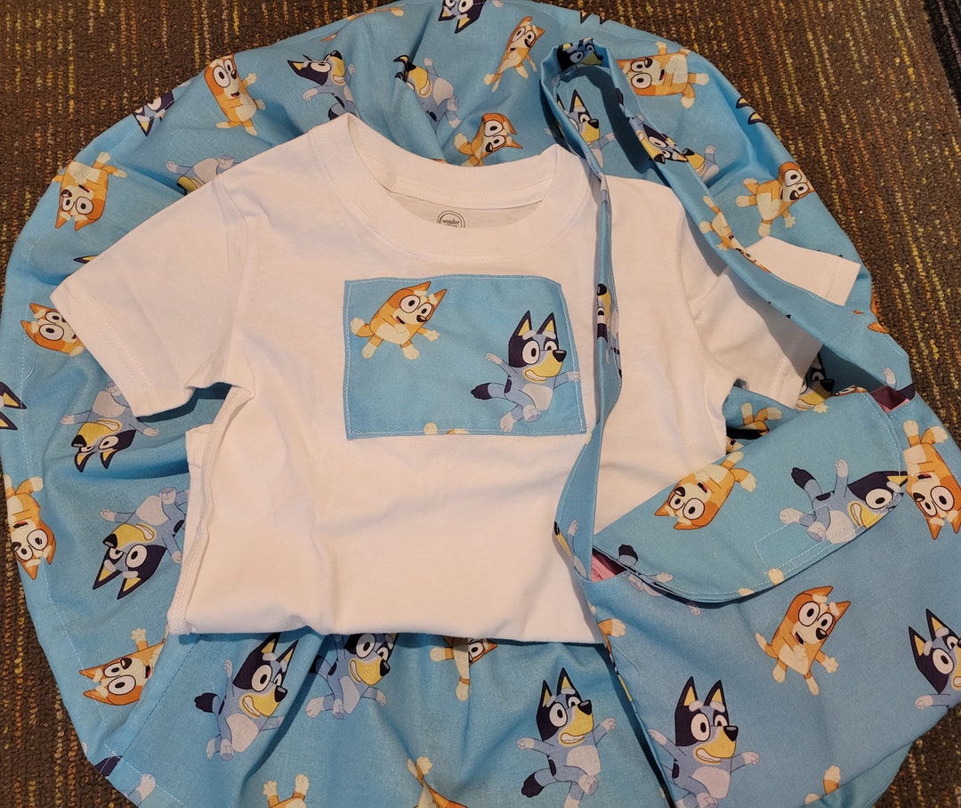 BLUEY Twirl Skirt Set & Matching Purse Size 4/5 - Etsy