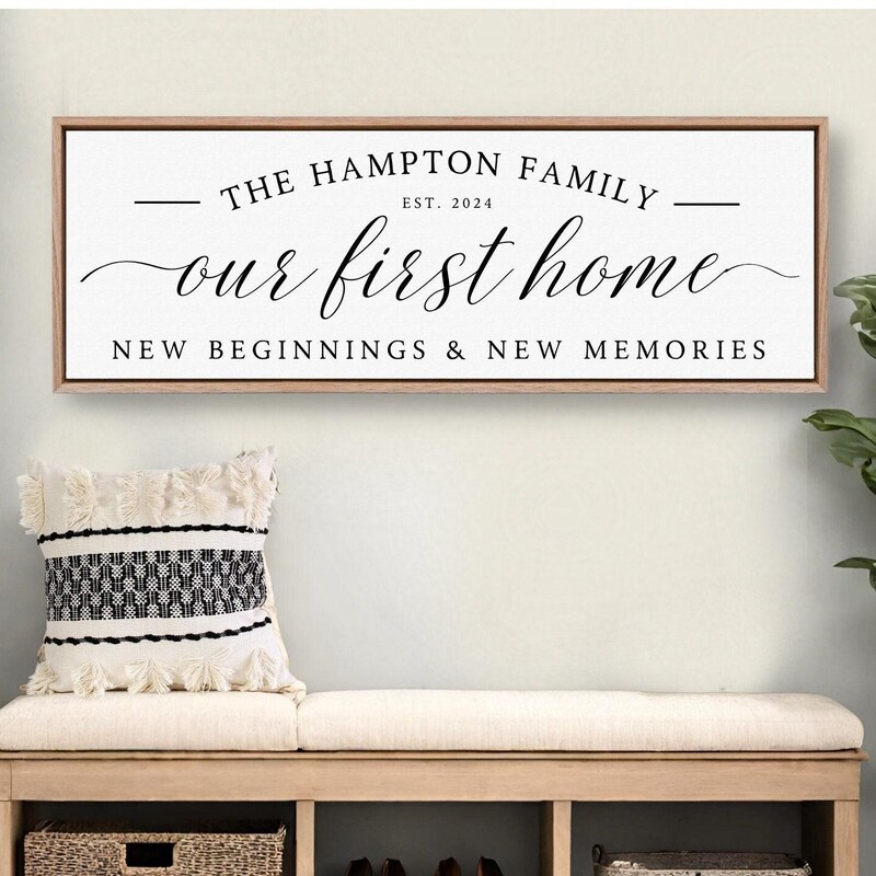 Our First Home Sign - Etsy