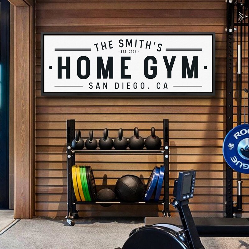 Home Gym Sign - Etsy