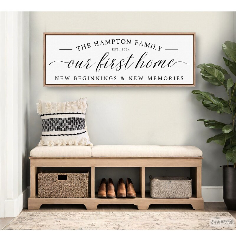 Our First Home Sign - Etsy