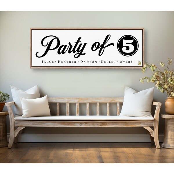 Party of 4 Sign - Etsy