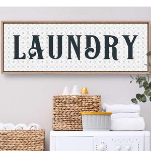 Laundry Room Sign, Vintage Style Wash Room Decor, Washroom Wall Art - Etsy