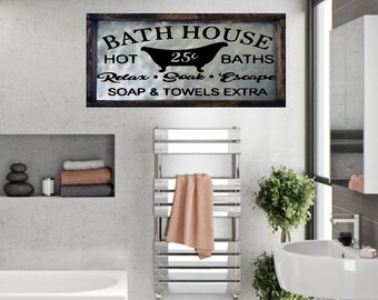 Bath metal sign | Etsy