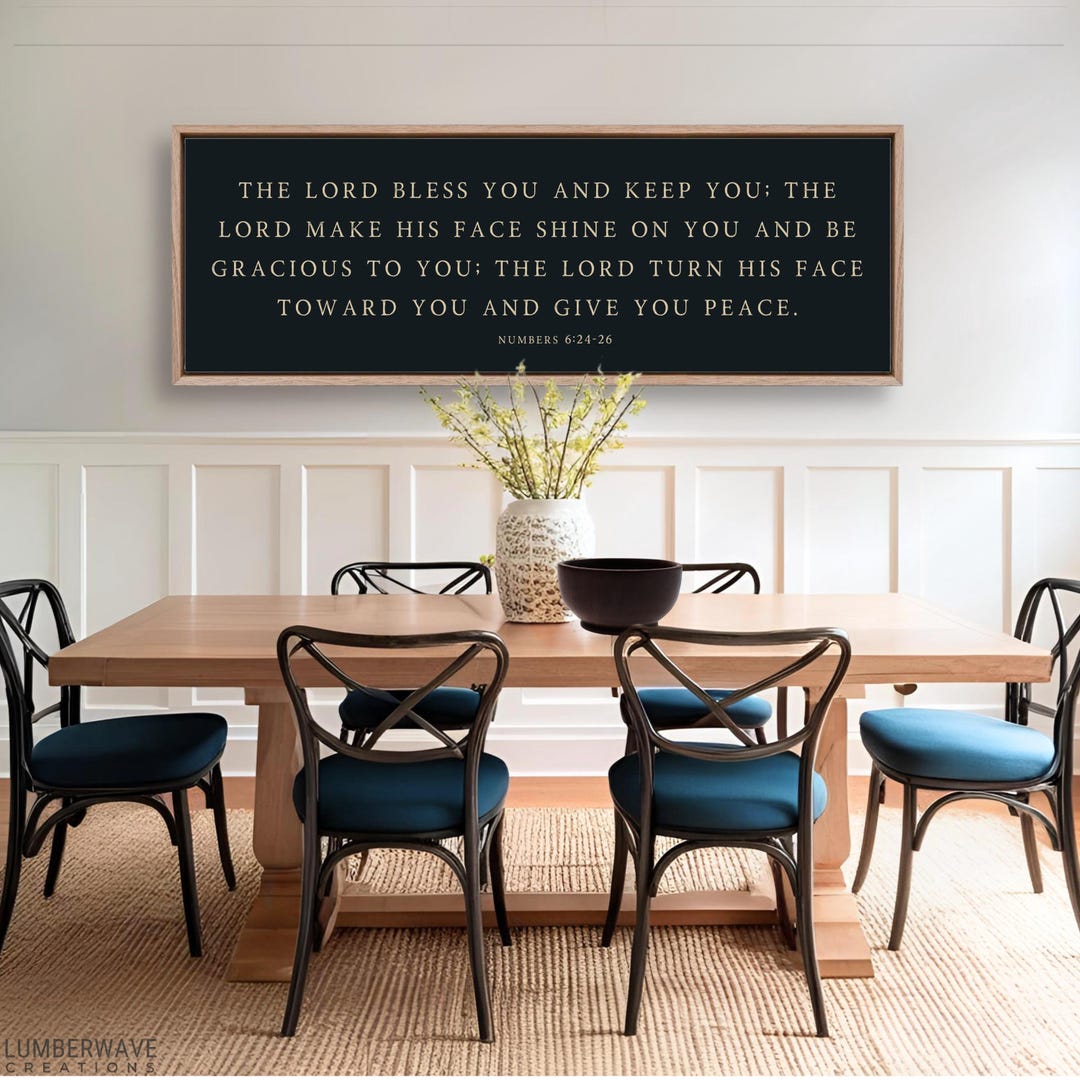 The Lord Bless You Sign, Bible Verse Signs, Scripture Wall Decor ...