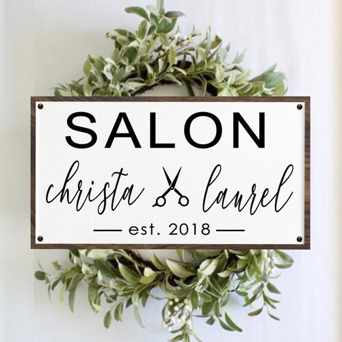 Metal Hair Stylist Sign Personalized Salon Custom Business - Etsy