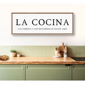 La Cocina Sign Spanish Kitchen Sign Where Meals and Memories Are Made ...