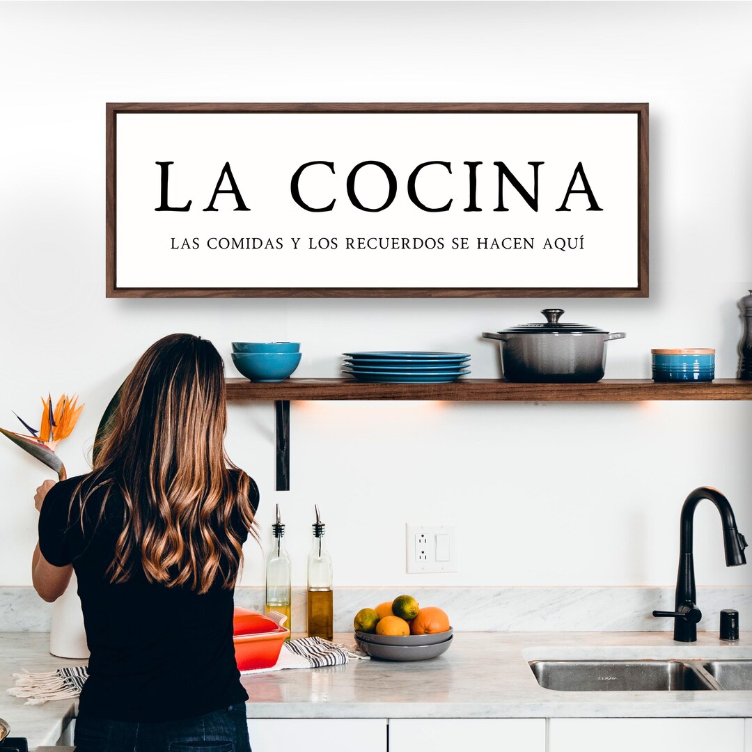 La Cocina Sign Spanish Kitchen Sign Where Meals and Memories Are Made ...
