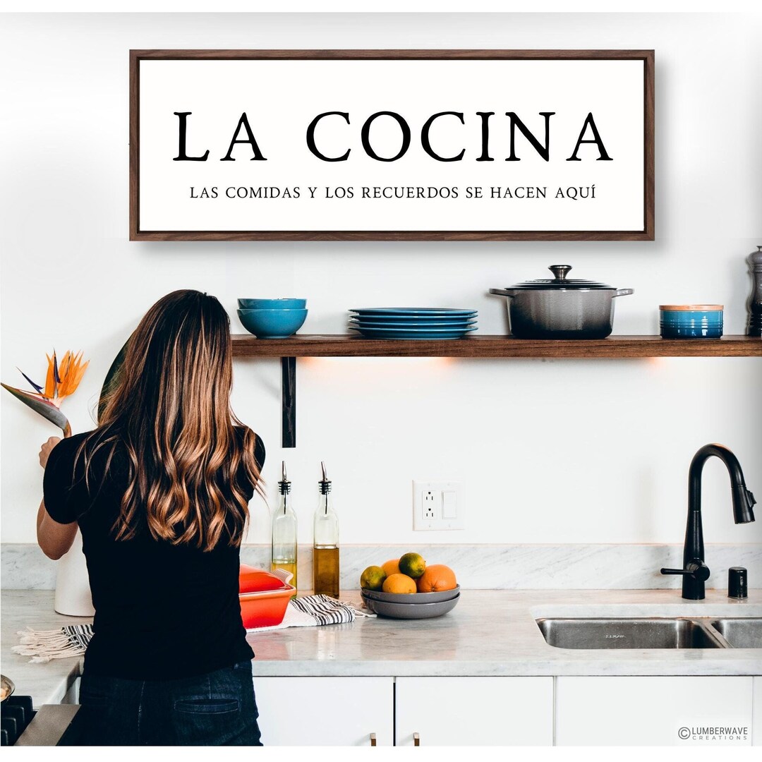 La Cocina Sign Spanish Kitchen Sign Where Meals and Memories Are Made ...