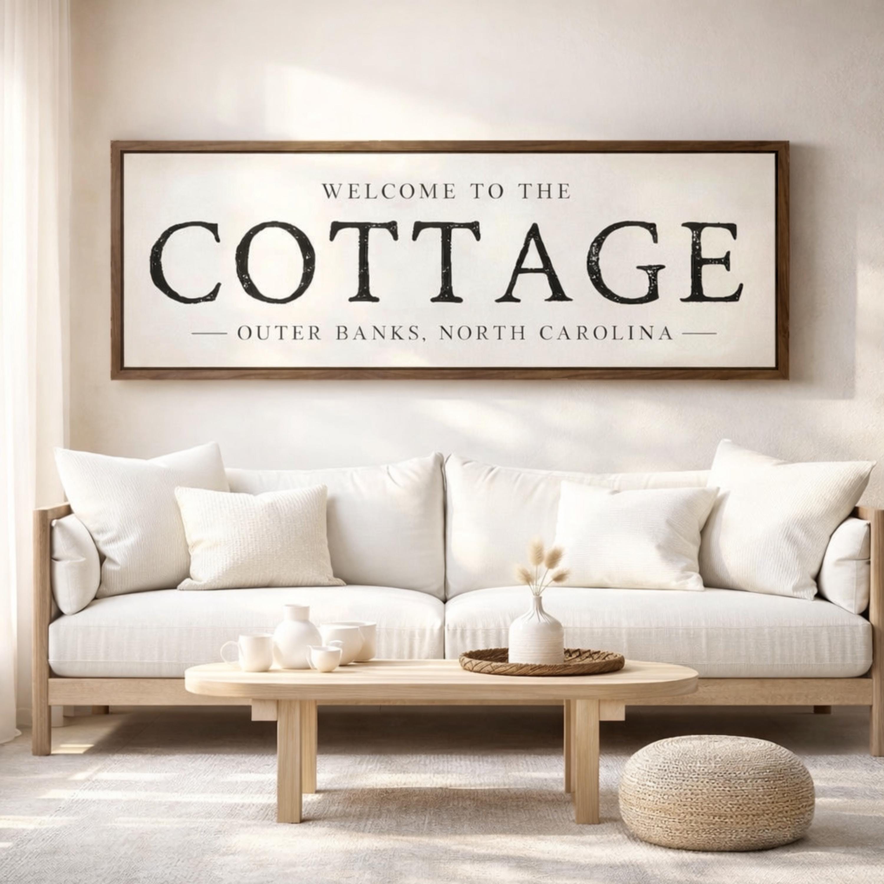 Personalized Cottage Sign, Welcome to the Guest House Wall Decor, City ...