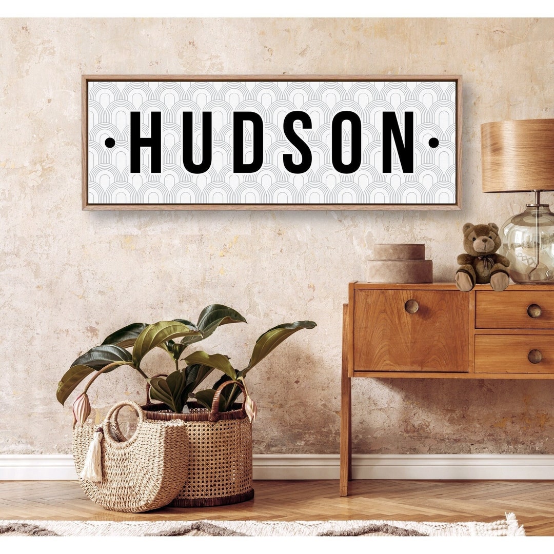 Nursery Name Sign for Kids Room Baby Shower Gift Personalized Baby Name ...